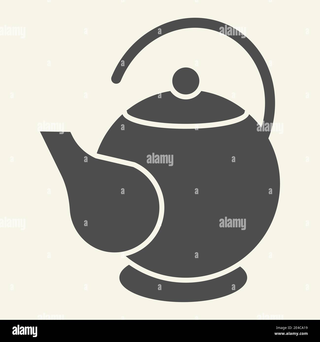 Teapot solid icon. Ceramic kettle for tea symbol, glyph style pictogram ...