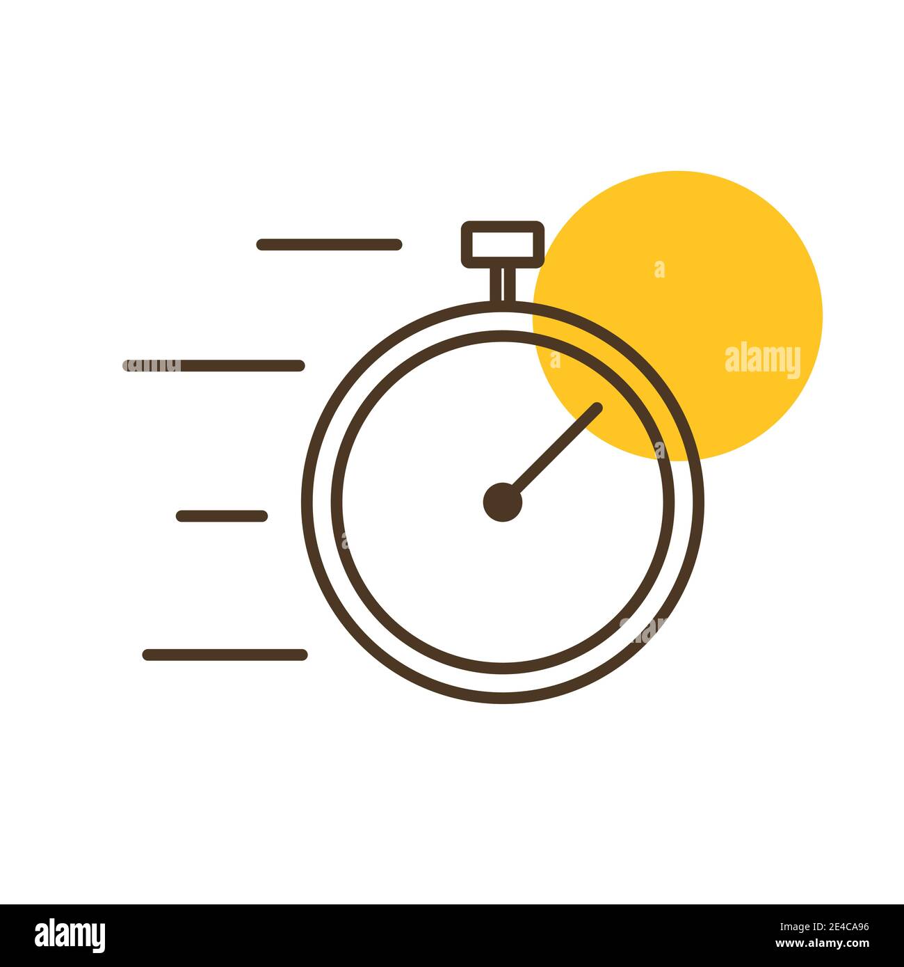 Fast delivery vector icon. Stopwatch with speed. Delivery sign. Graph ...