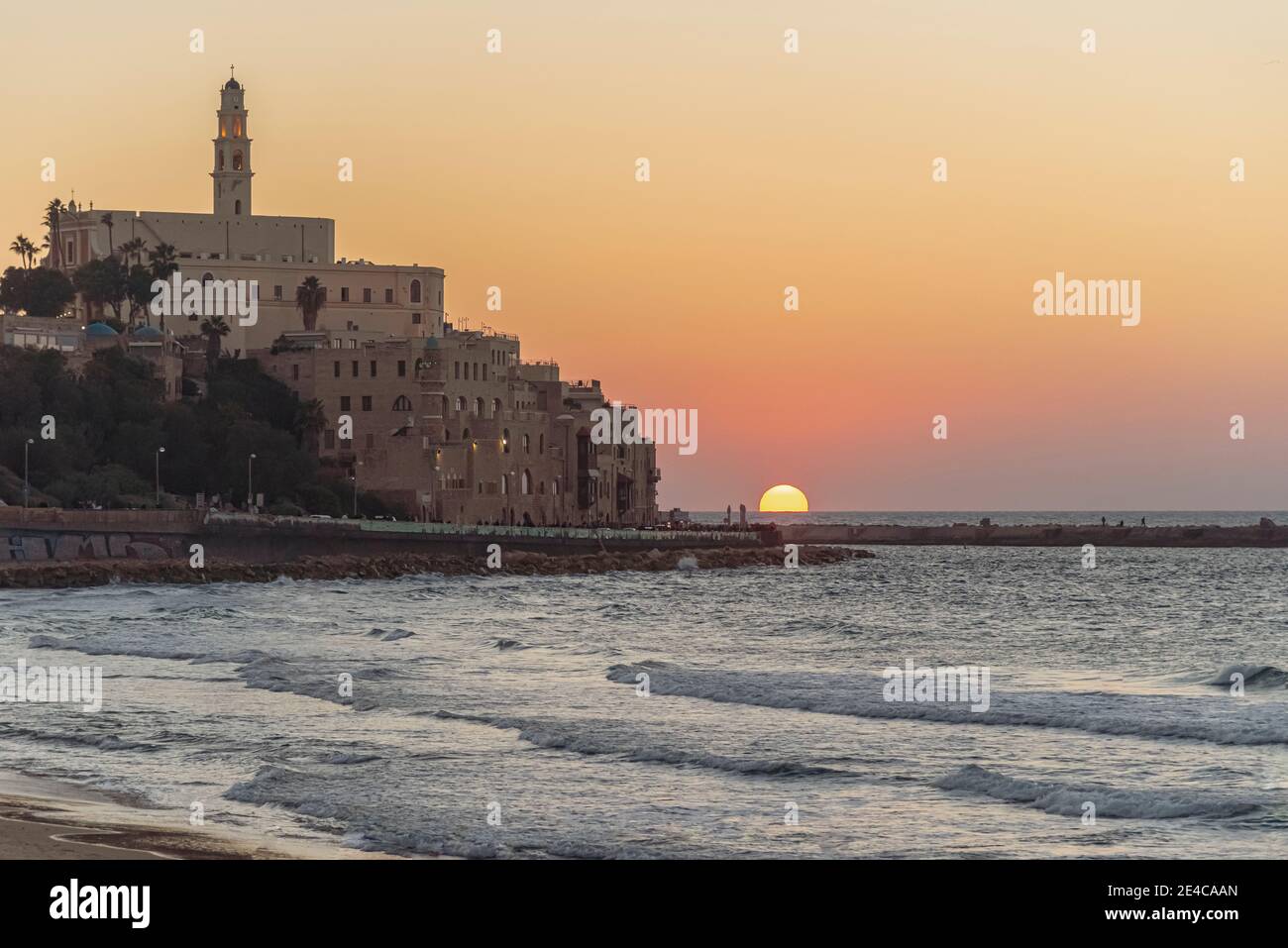 An ancient port city in israel during the hi-res stock photography and ...
