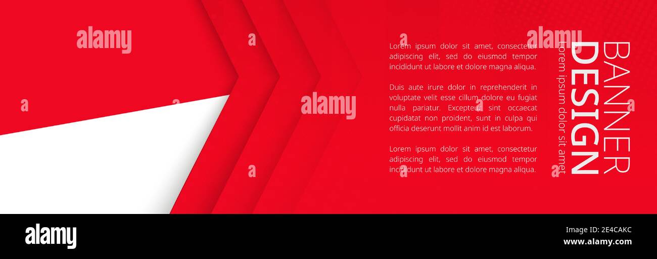 Banner template with flag of Monaco for advertising travel, business ...