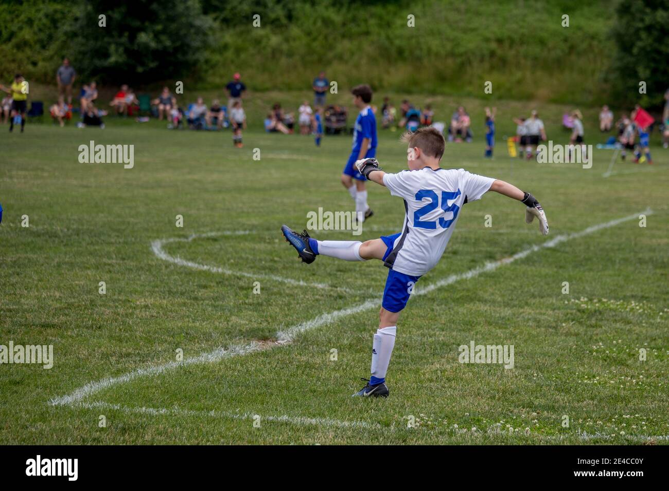 Following Through With A Soccer Kick