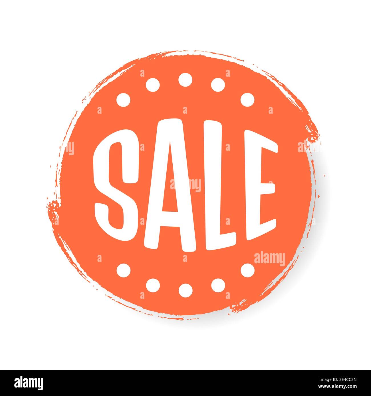 Red round sale sticker on white background Stock Vector Image & Art - Alamy