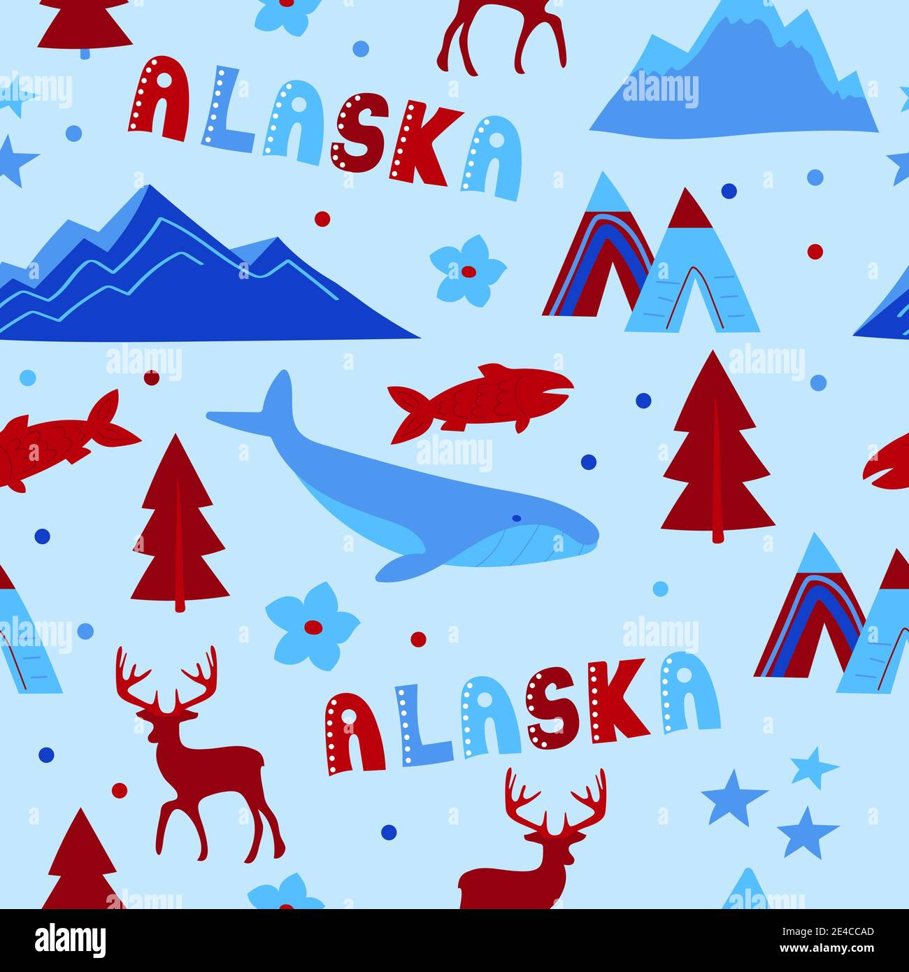 Alaska symbols hi-res stock photography and images - Alamy