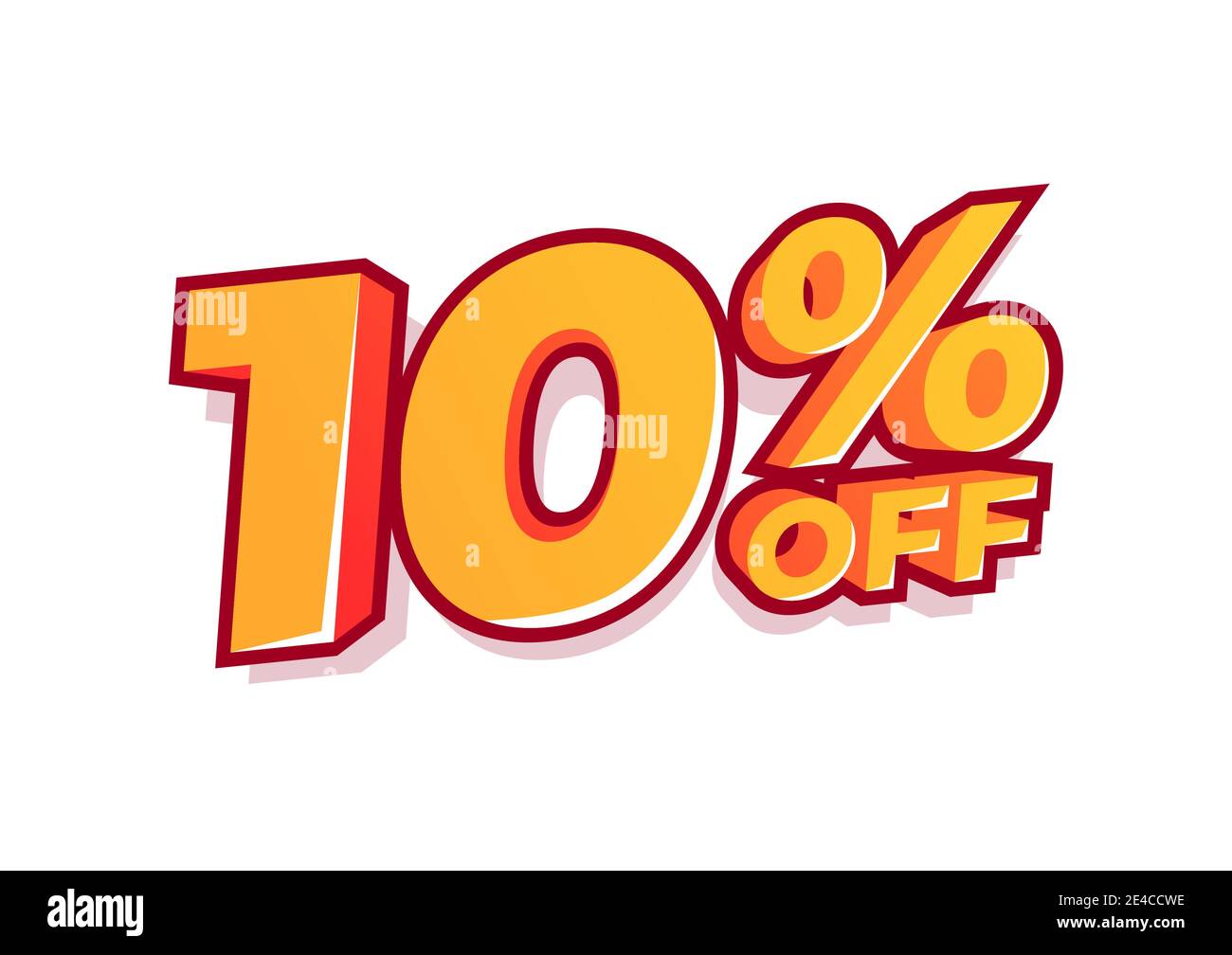 10% off sale tag. Sale of special offers. Discount with the price is 10 ...