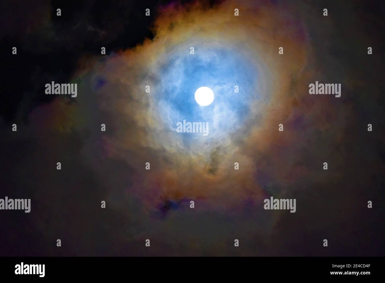 Full Moon Over Cocoa, FL Stock Photo - Alamy