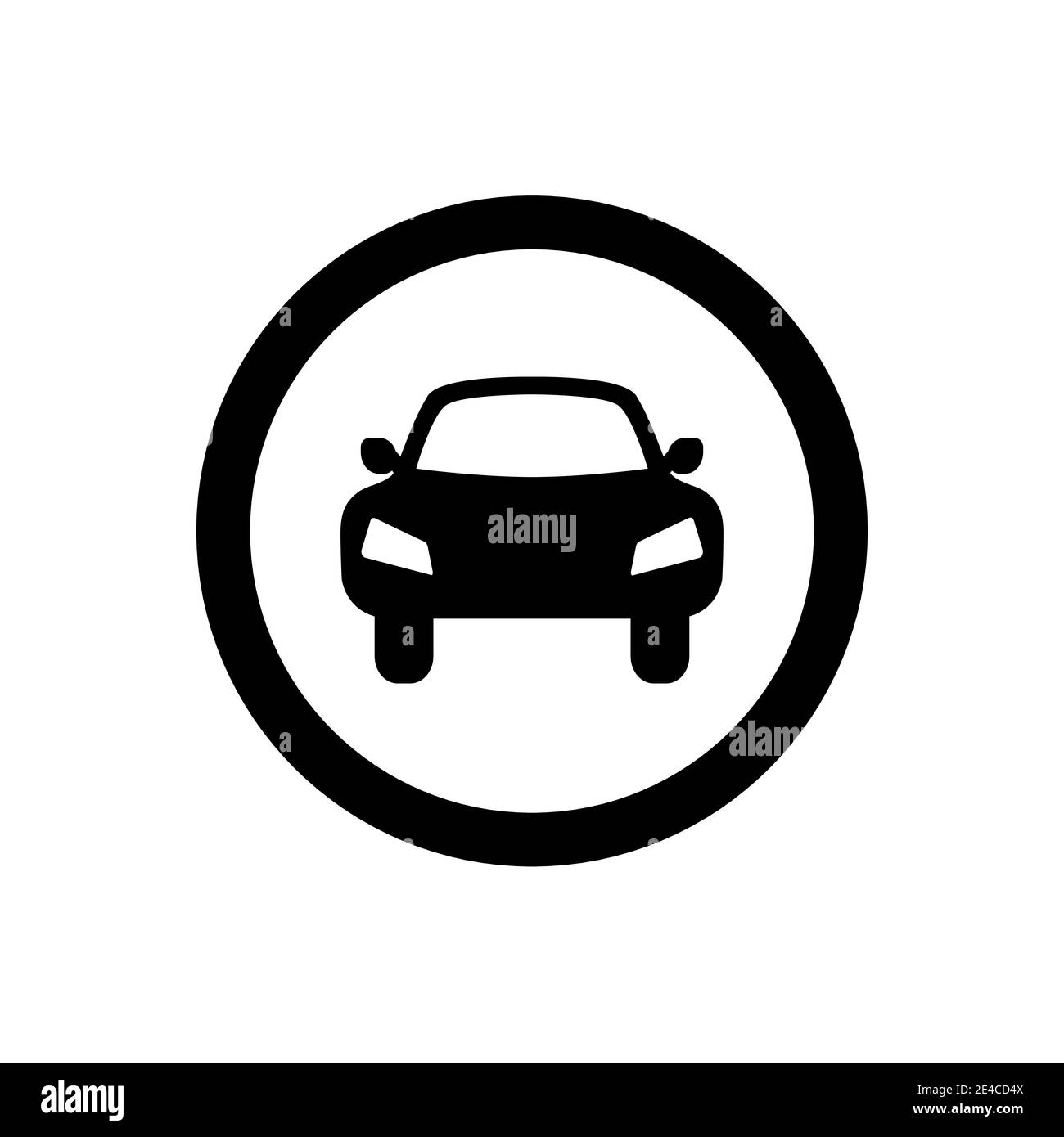 car icon sign isolated on white background Stock Vector Image & Art - Alamy
