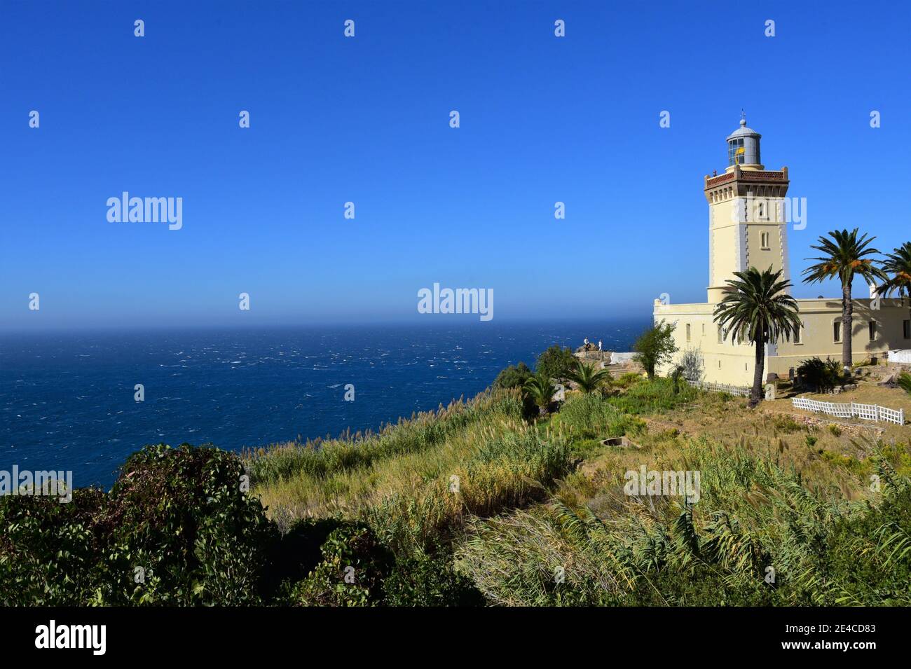 Tangier, Morocco. Atlantic Ocean to the Right/Mediterranean Sea to the ...