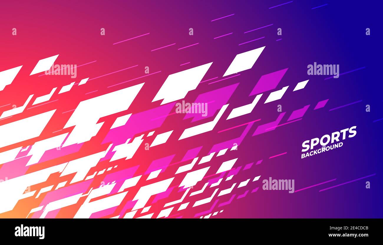 Layout design with dynamic shapes for sports. Abstract graphic ...