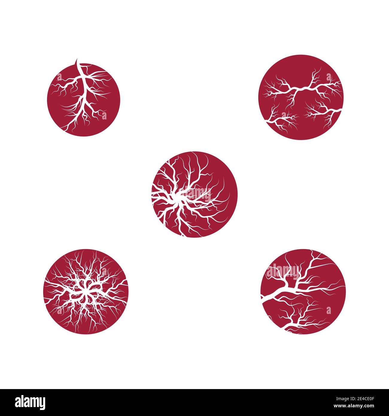 Set Veins Logo Template vector symbol nature Stock Vector Image & Art ...