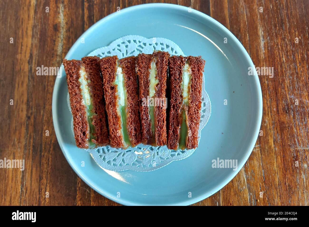 Sarikaya Bread, Malacca Toast, Jakarta, Indonesia Stock Photo - Alamy
