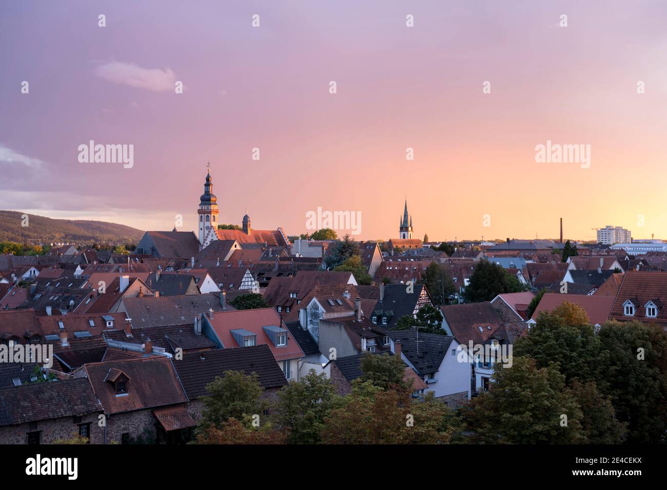 Durlach city skyline at sunset hi-res stock photography and images - Alamy
