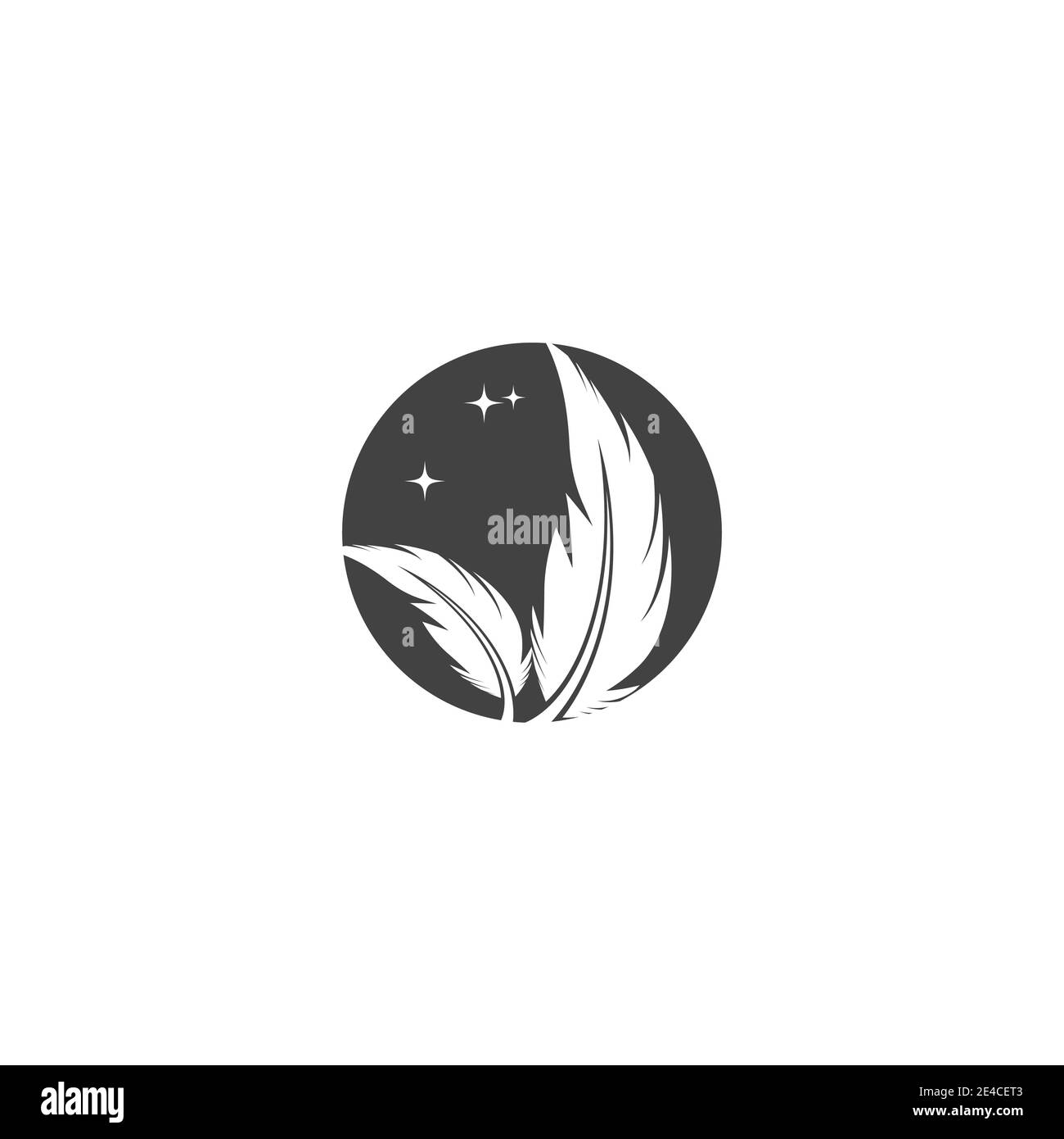 Feathers Logo Template vector symbol nature Stock Vector Image & Art ...