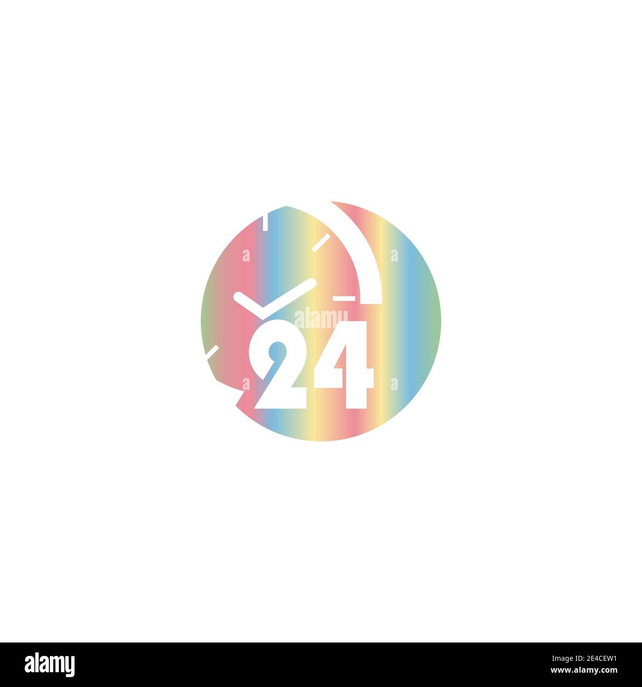 24 Hour icon vector illustration design template Stock Vector Image ...