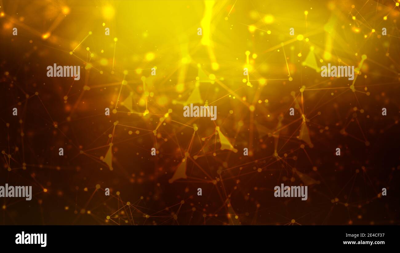 Abstract background Dot and connect line for cyber technology ...