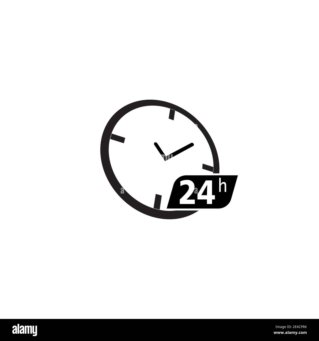 24 Hour icon vector illustration design template Stock Vector Image ...