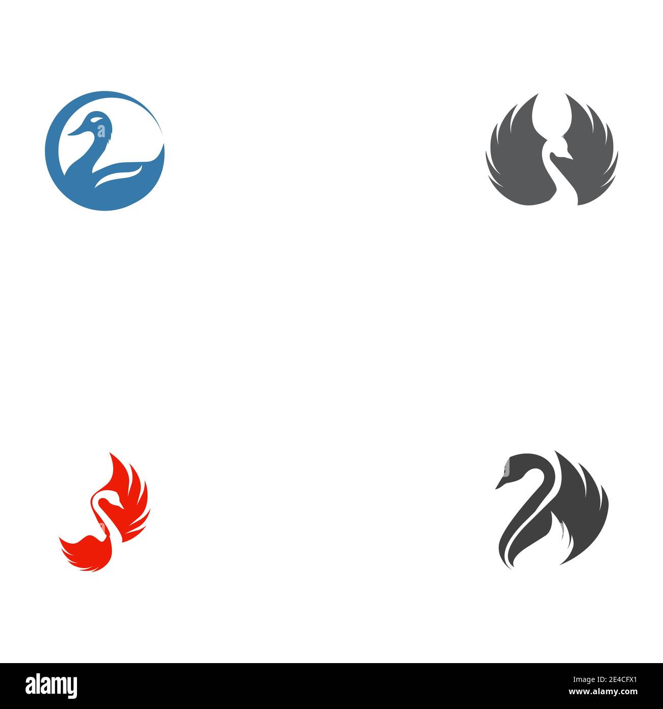 Set goose icon. flat illustration isolated sign symbol Stock Vector ...