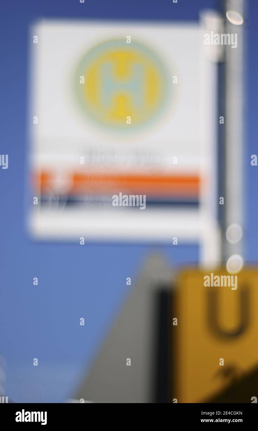 Bus stops sign hi-res stock photography and images - Alamy