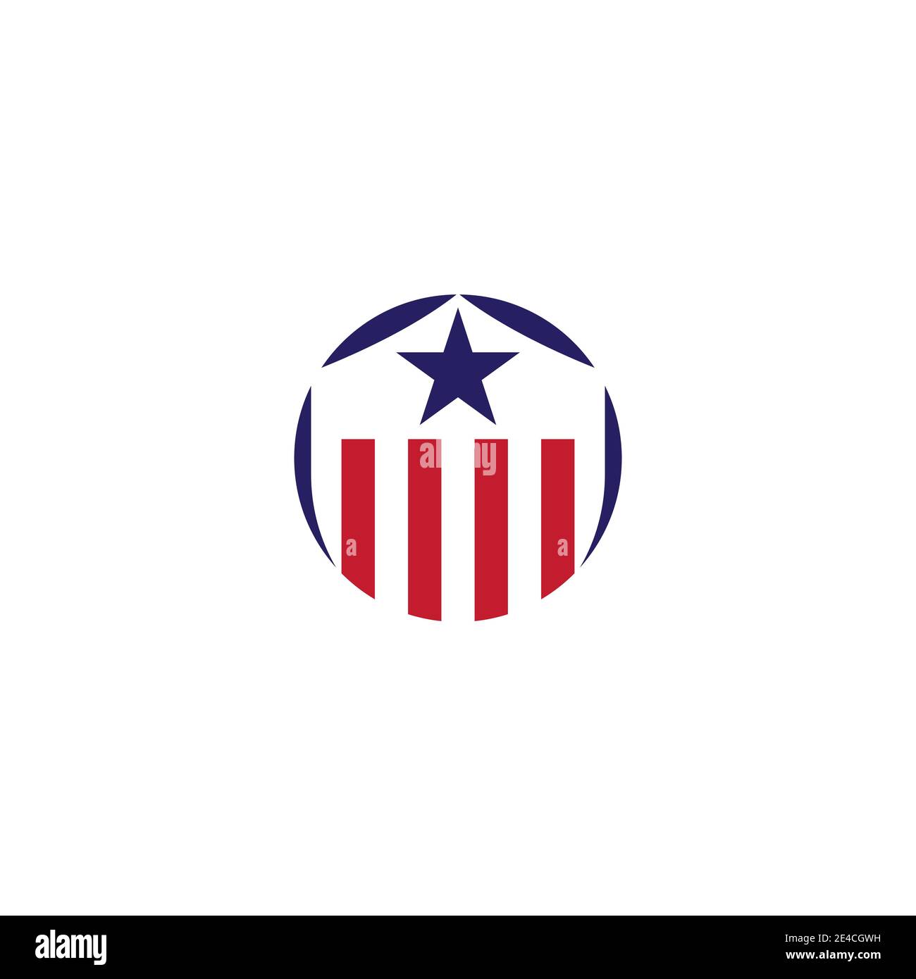 Flag american vector icon illustration design template Stock Vector ...