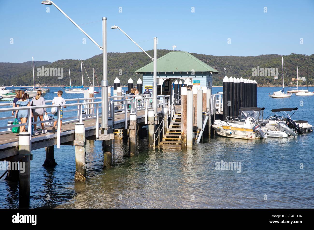 Palm beach ferry wharf on Pittwater Sydney northern beaches area ...