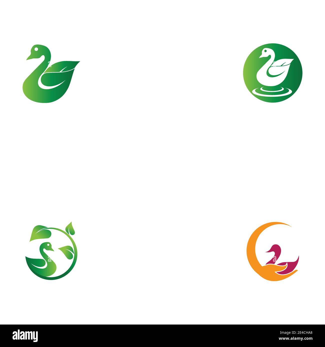 Set goose icon. flat illustration isolated sign symbol Stock Vector ...