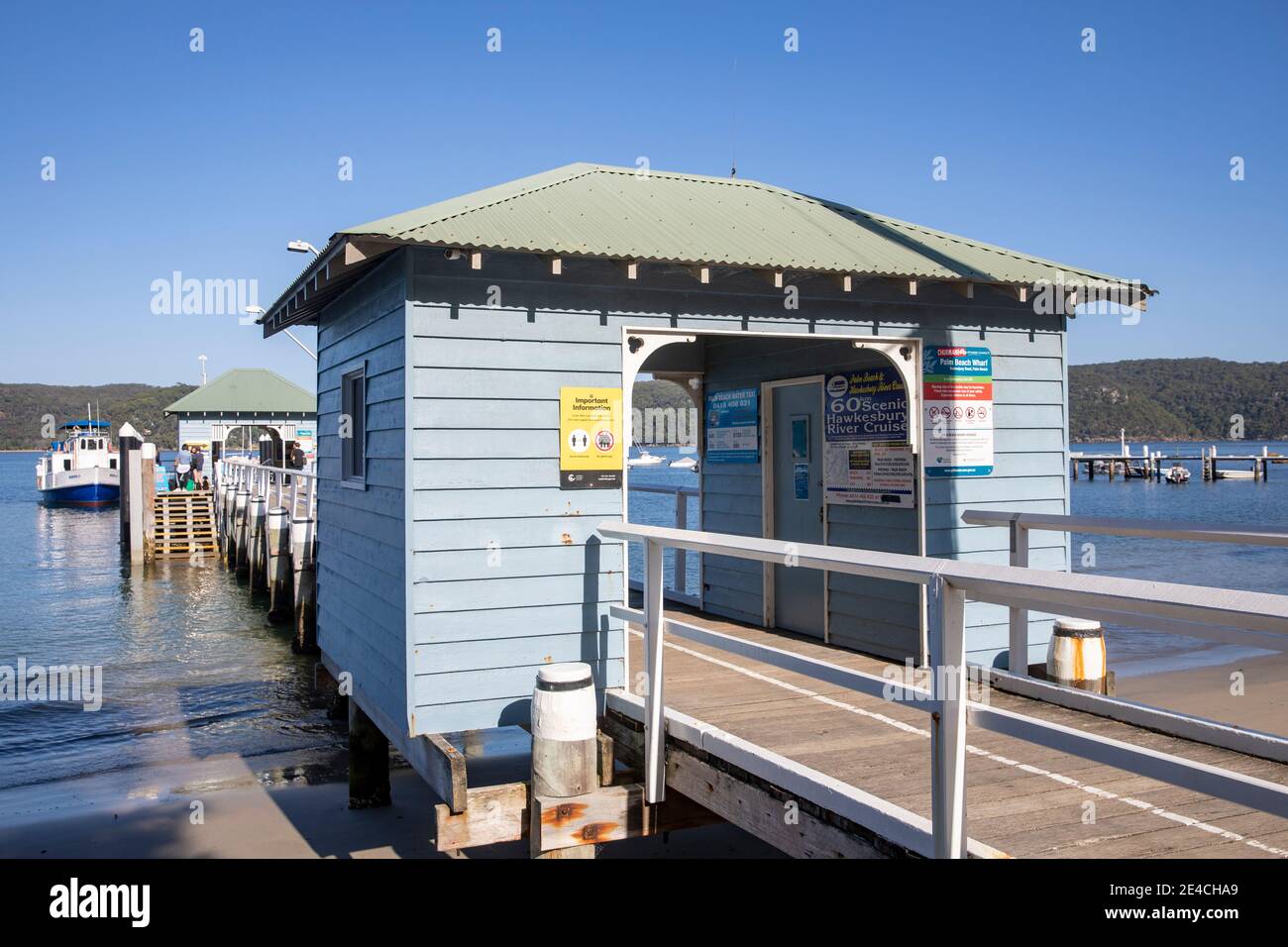 Palm beach ferry wharf on Pittwater Sydney northern beaches area ...
