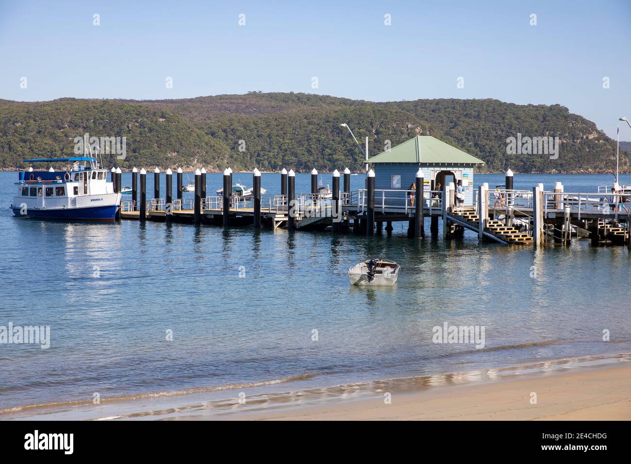 Palm beach ferry wharf on Pittwater Sydney northern beaches area ...