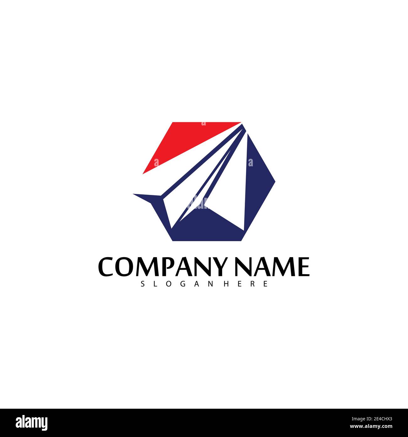 Paper plane logo vector illustration template Stock Vector Image & Art ...