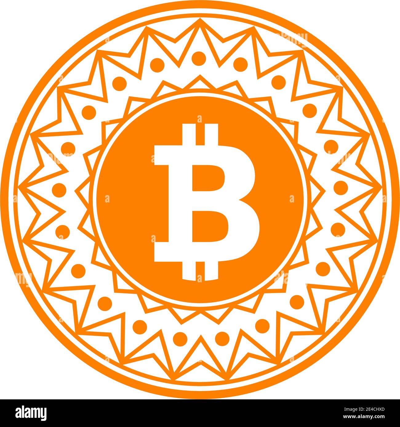 Bitcoin currency icon logo design vector template Stock Vector Image ...