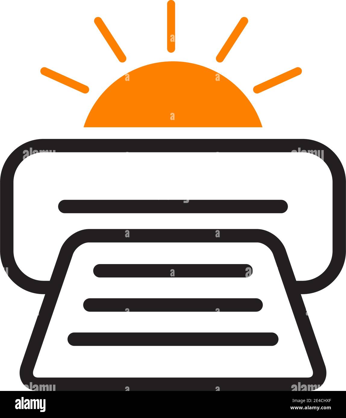 Printer icon logo design vector template Stock Vector Image & Art - Alamy