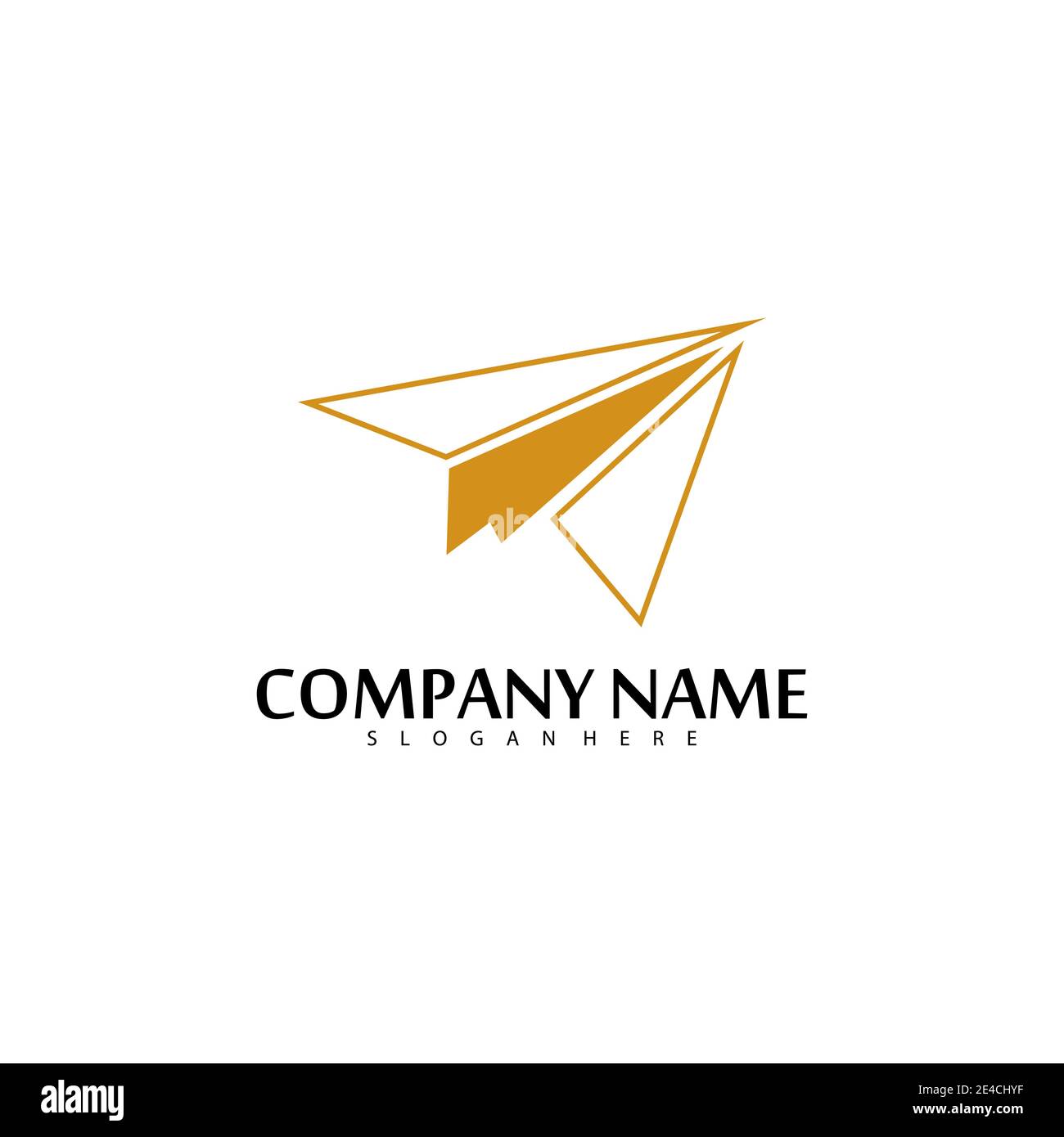Paper plane logo vector illustration template Stock Vector Image & Art ...