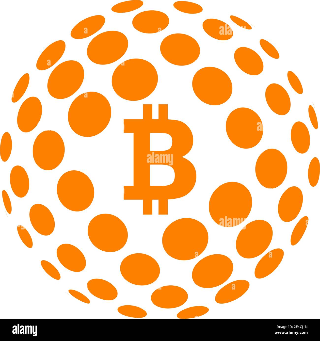 Bitcoin currency icon logo design vector template Stock Vector Image ...