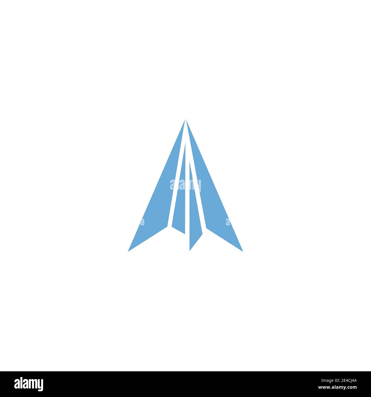 Paper plane logo vector illustration template Stock Vector Image & Art ...