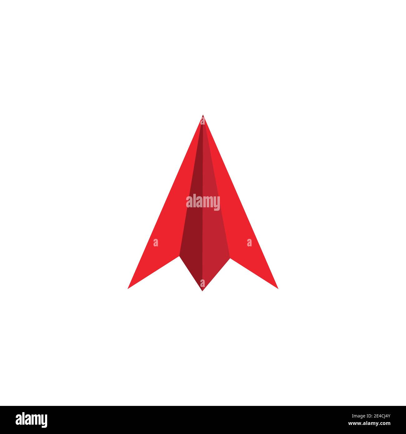 Paper plane logo vector illustration template Stock Vector Image & Art ...
