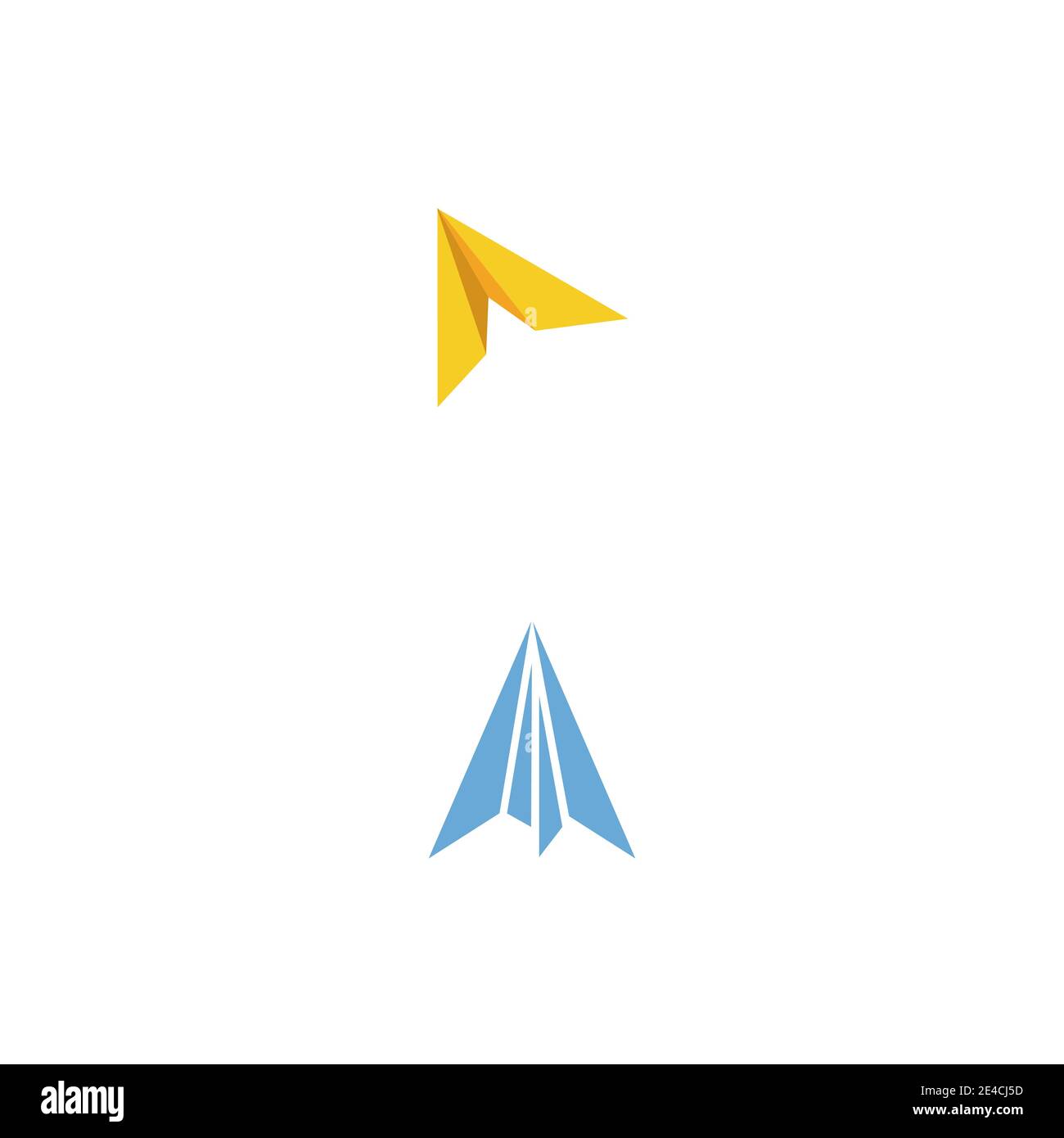 Paper plane logo vector illustration template Stock Vector Image & Art ...