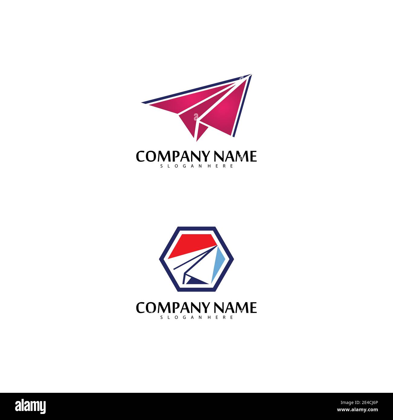 Paper plane logo vector illustration template Stock Vector Image & Art ...