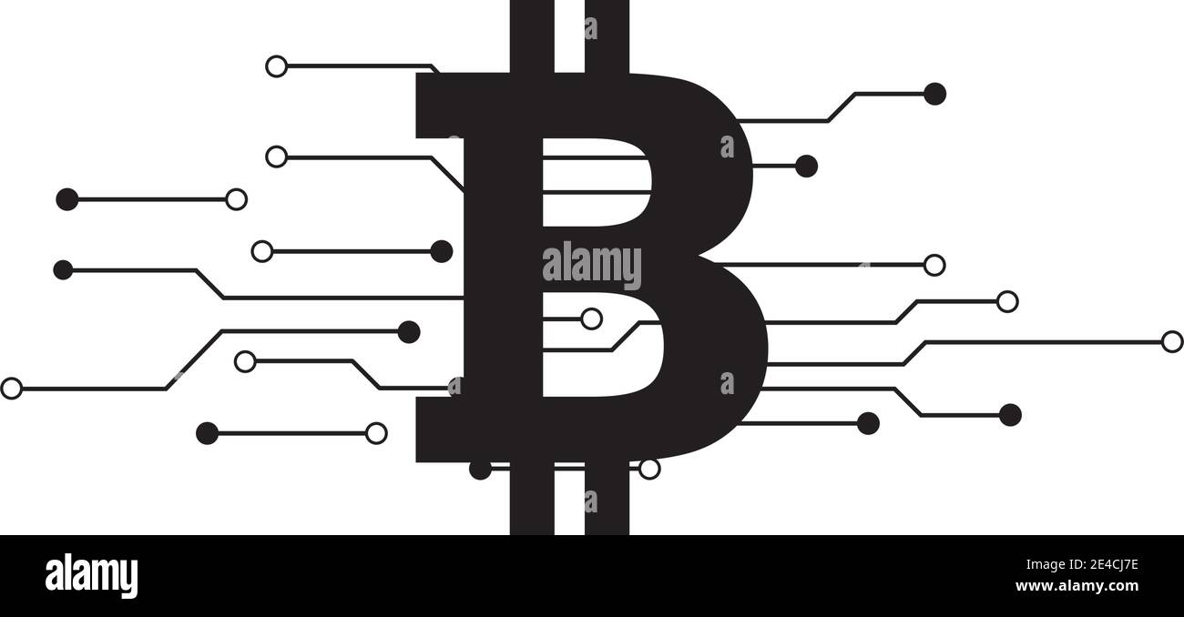 Bitcoin currency icon logo design vector template Stock Vector Image ...