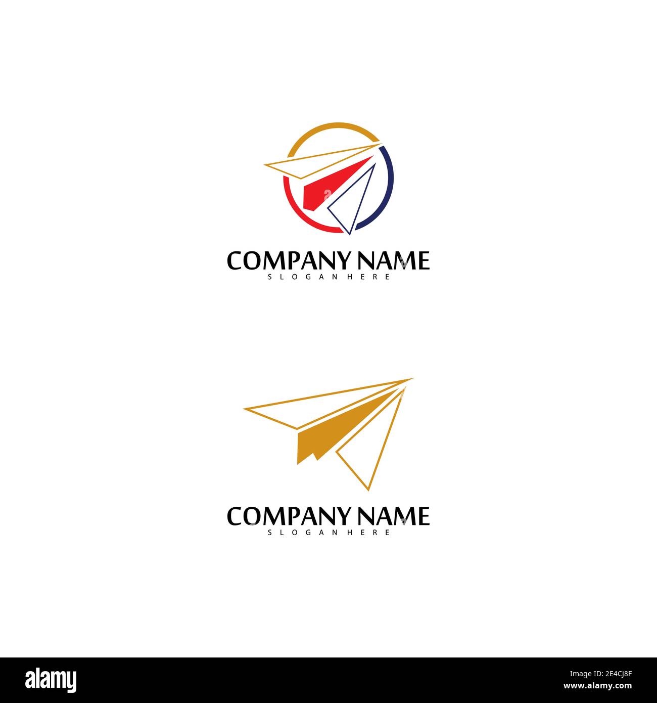 Paper plane logo vector illustration template Stock Vector Image & Art ...