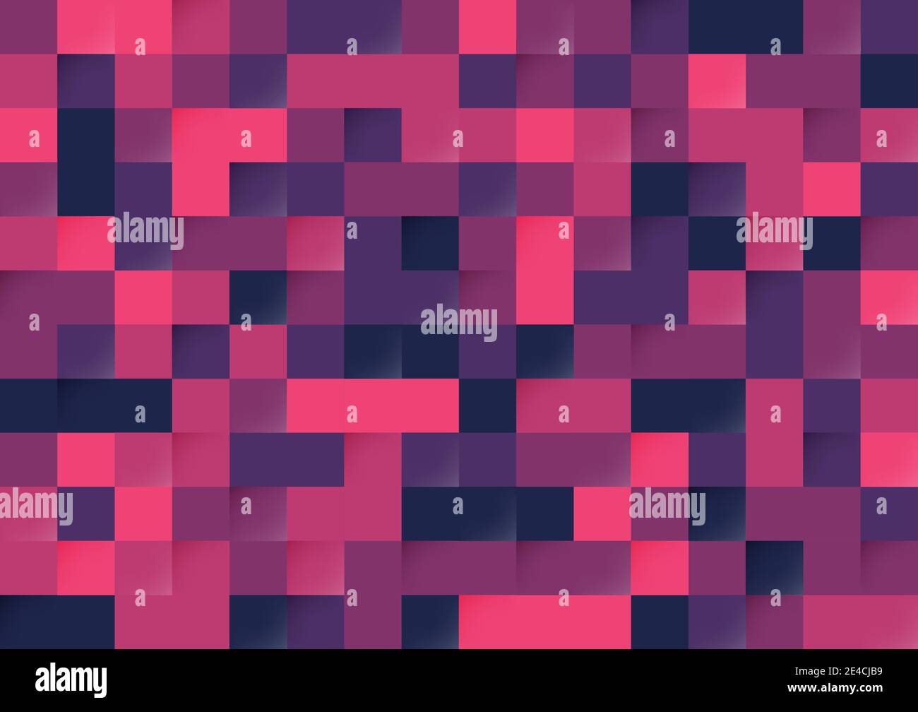 Abstract violet and pink color pixel seamless background. Modern style ...