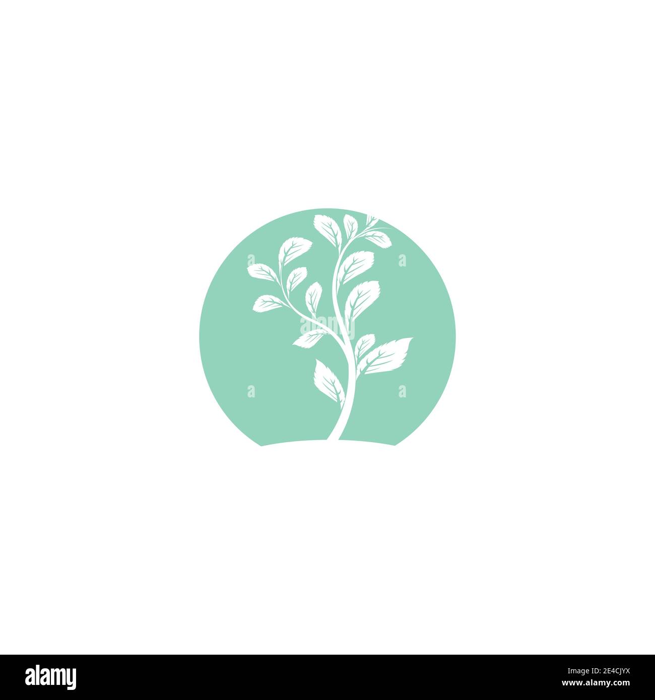 Leaf Mint Logo Template vector symbol nature Stock Vector Image & Art ...