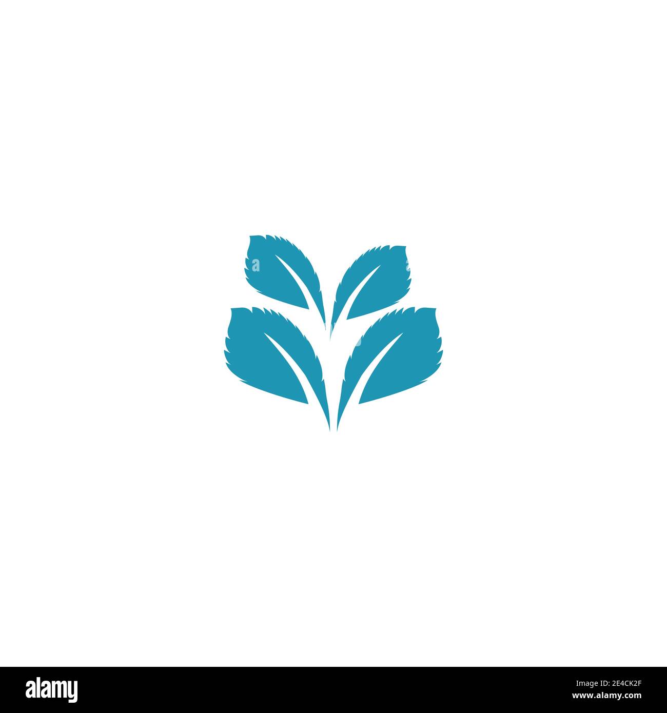Leaf Mint Logo Template vector symbol nature Stock Vector Image & Art ...
