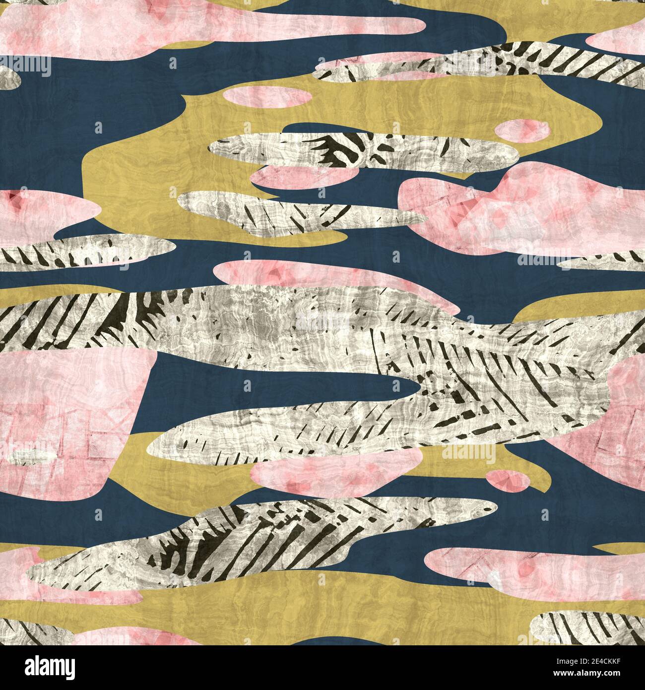 Seamless collage in camo shapes vivid montage Stock Photo - Alamy