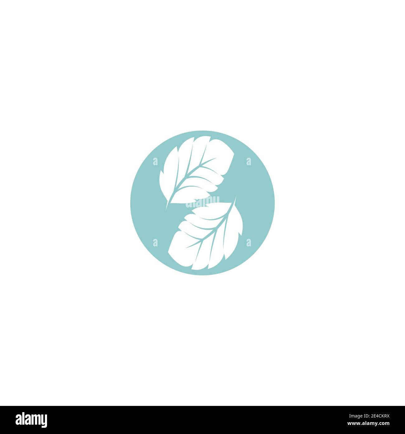 Leaf Mint Logo Template vector symbol nature Stock Vector Image & Art ...