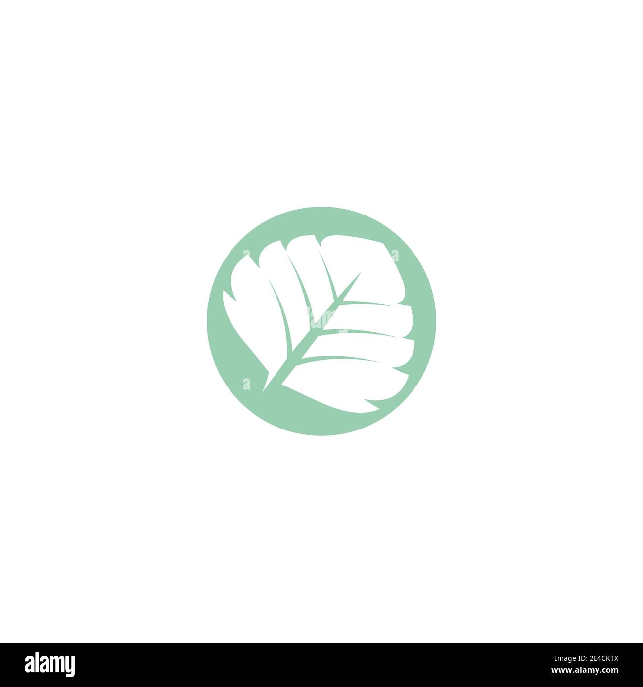 Leaf Mint Logo Template vector symbol nature Stock Vector Image & Art ...