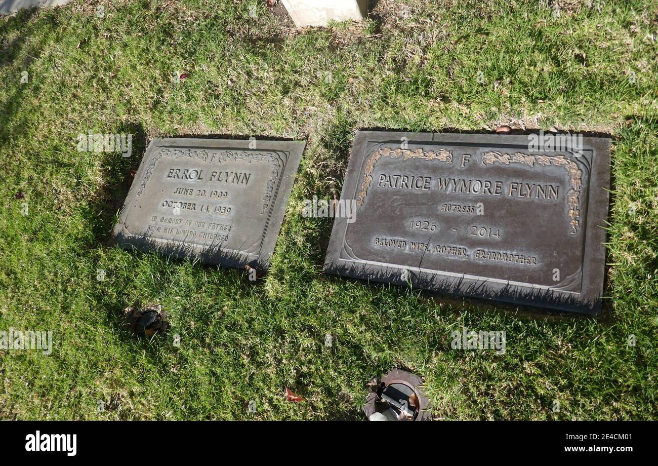 Glendale, California, USA 18th January 2021 A general view of atmosphere of actor Errol Flynn's ...