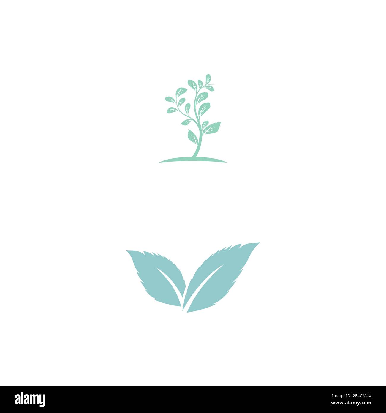 Leaf Mint Logo Template vector symbol nature Stock Vector Image & Art ...