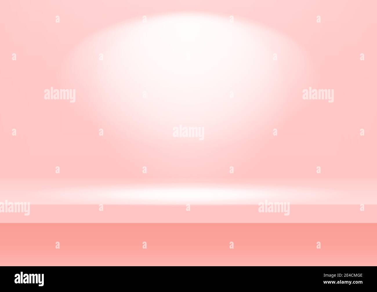 Realistic pink shelf on the studio wall. Empty studio pink background ...