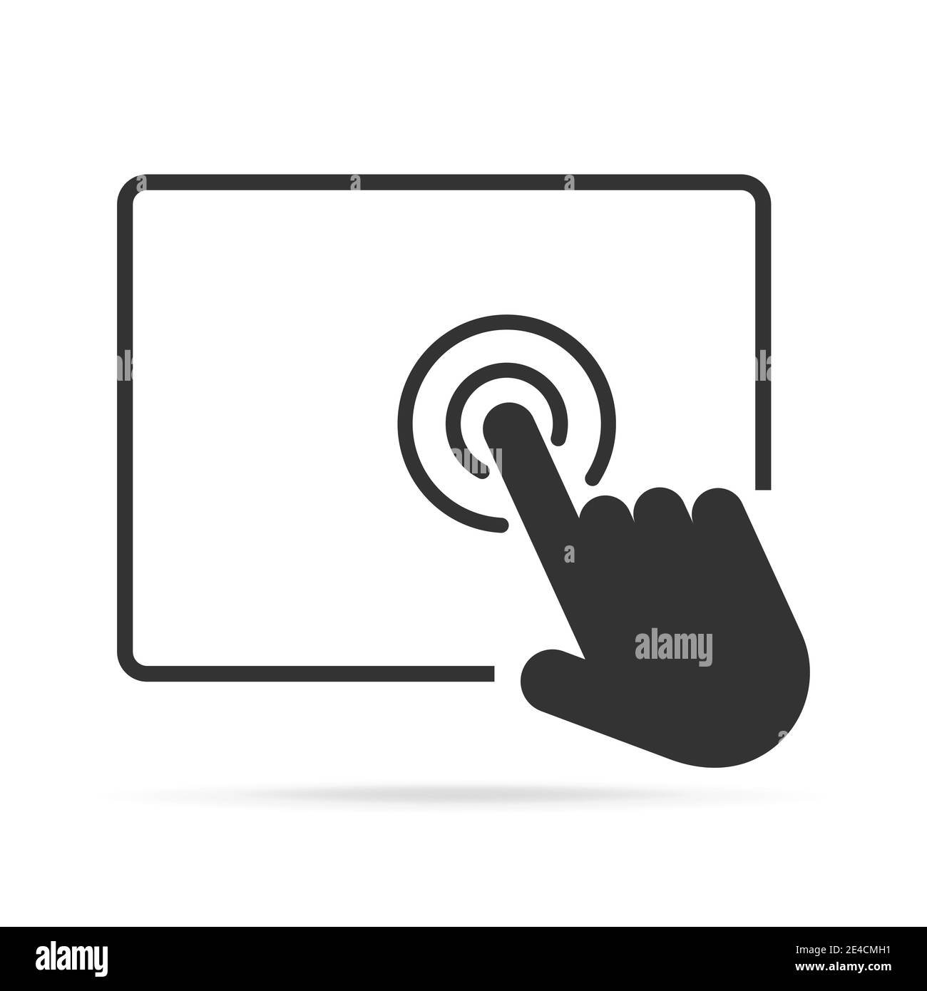 Touch screen tablet sign icon. Tablet screen with hand Stock Vector ... Touch screen tablet sign icon. Tablet screen with hand Stock Vector ...