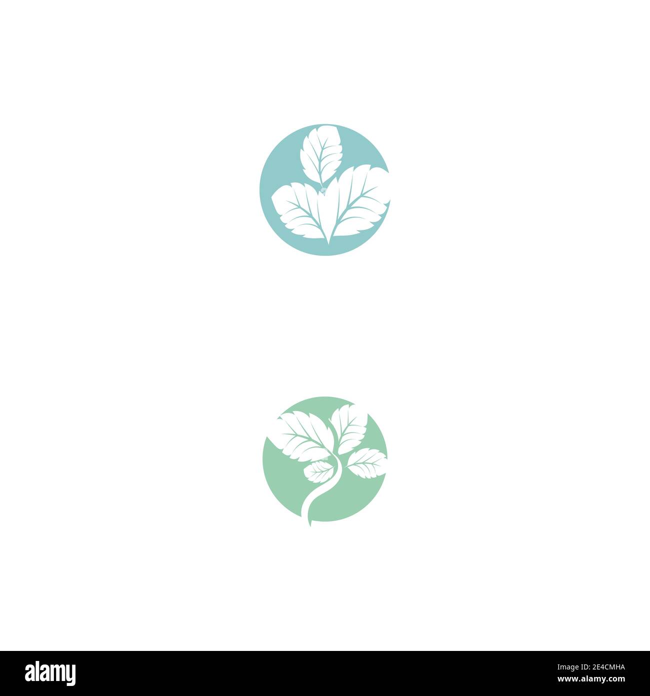 Leaf Mint Logo Template vector symbol nature Stock Vector Image & Art ...