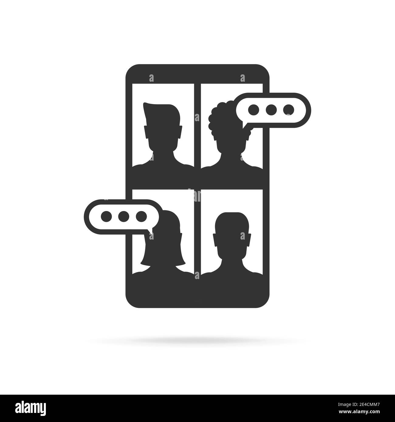 Video conference Black and White Stock Photos & Images - Alamy