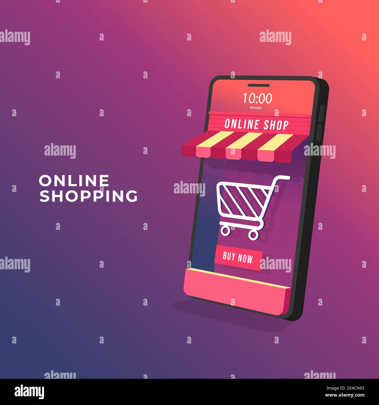 Advertising on mobile phone shop Stock Vector Images - Alamy